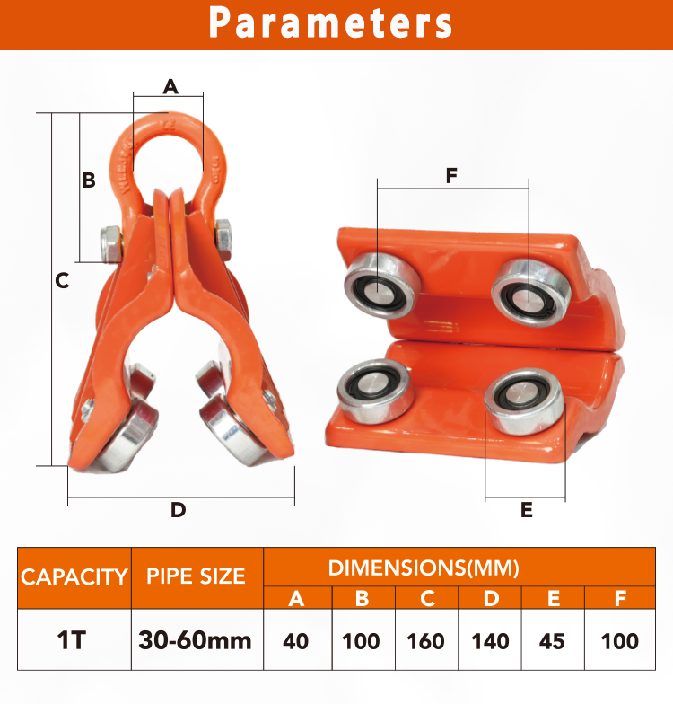TOYO-INTL Pipe Trolley - TOYO-INTL
