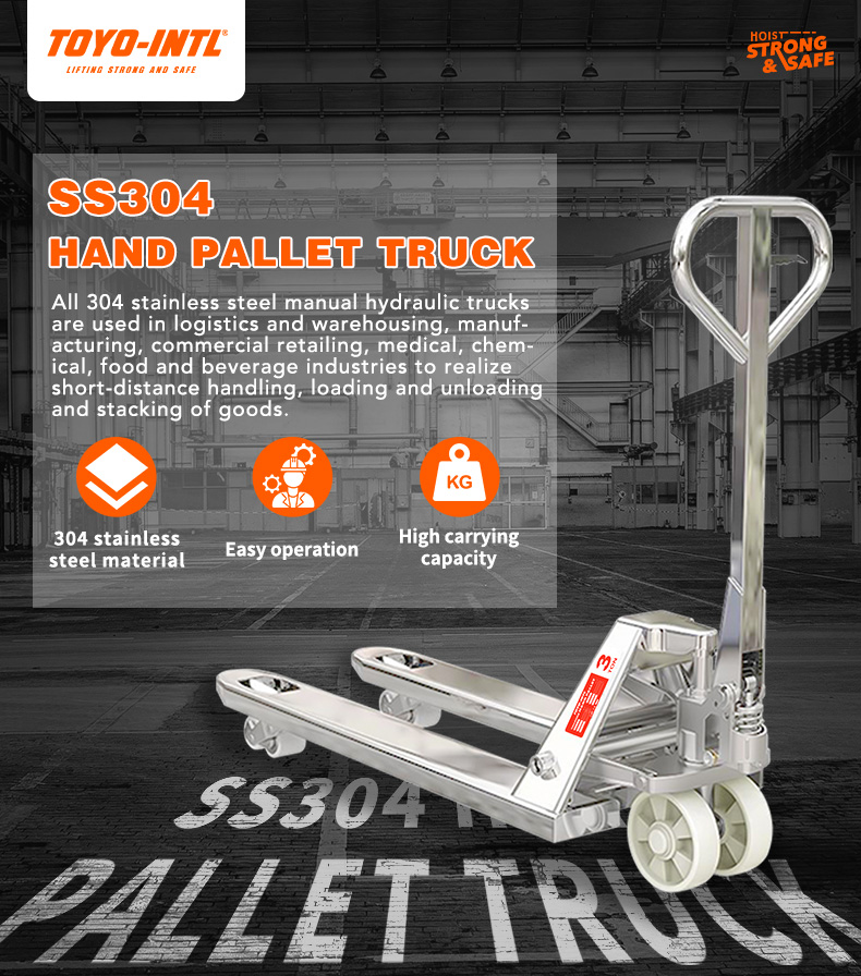Toyo-intl new product SS304 AC pallet truck - TOYO-INTL